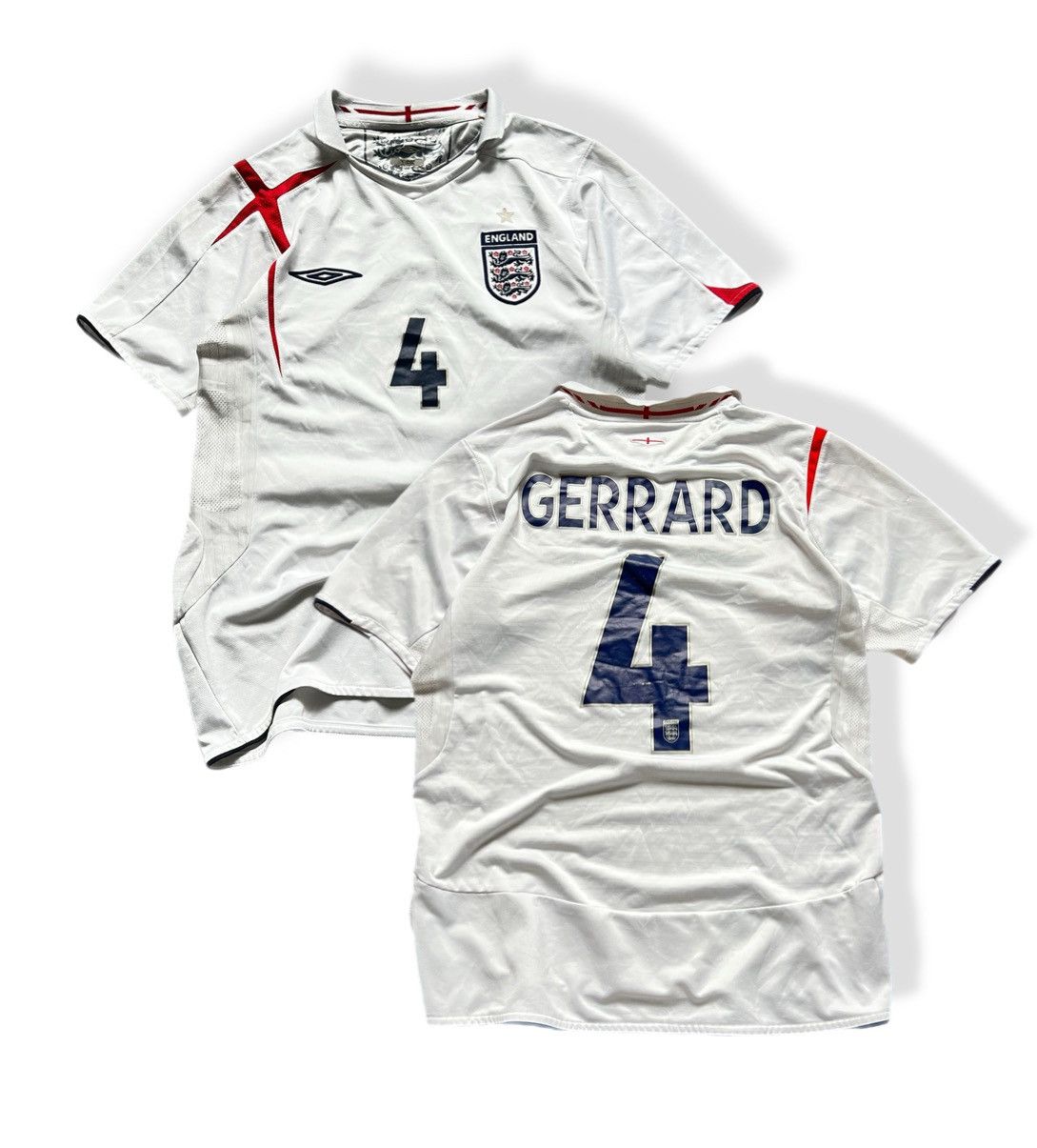 Soccer Jersey × Umbro × Vintage UMBRO ENGLAND GERRARD 4 SOCCER JERSEY ...