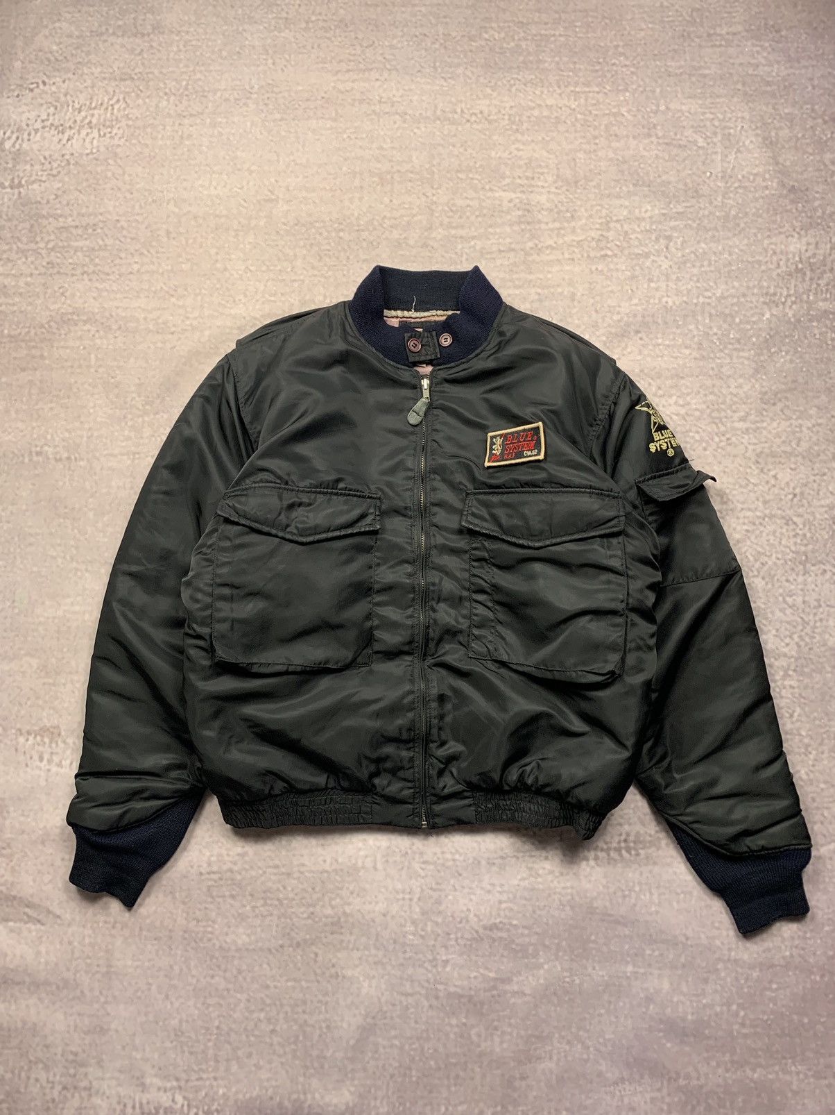 Avant Garde × Bomber Jacket × JET SET 90s Blue System by JetSet Rare ...