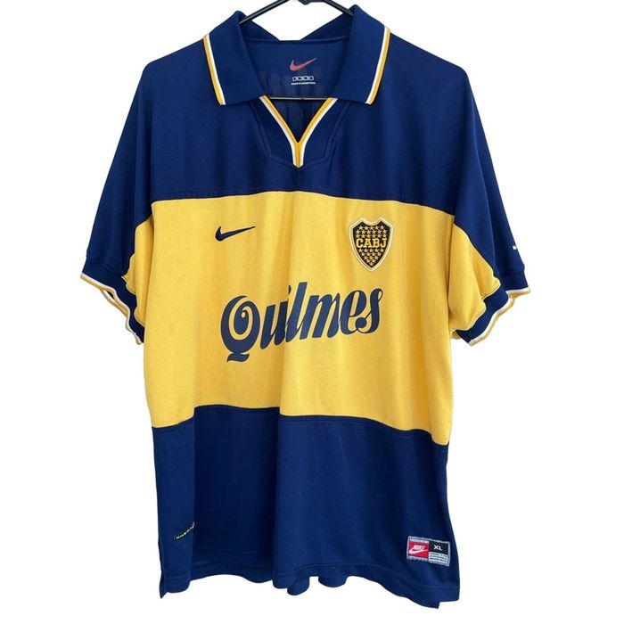 Nike Nike Boca Juniors Vintage 1998 CABJ Quilmes Soccer Jersey XL | Grailed