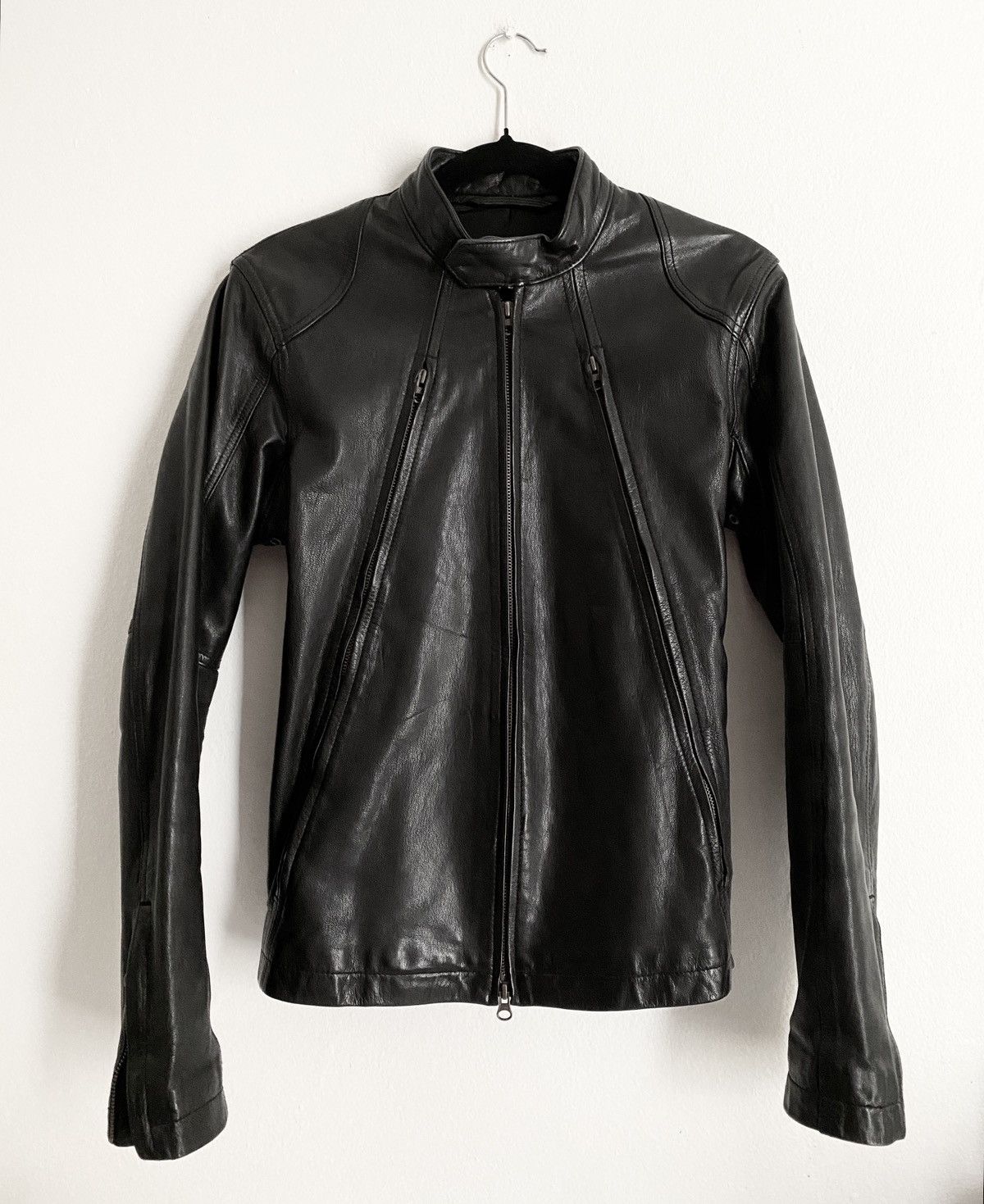 Archival Clothing × Japanese Brand × Leather Jacket Made in Japan 5-Zip ...