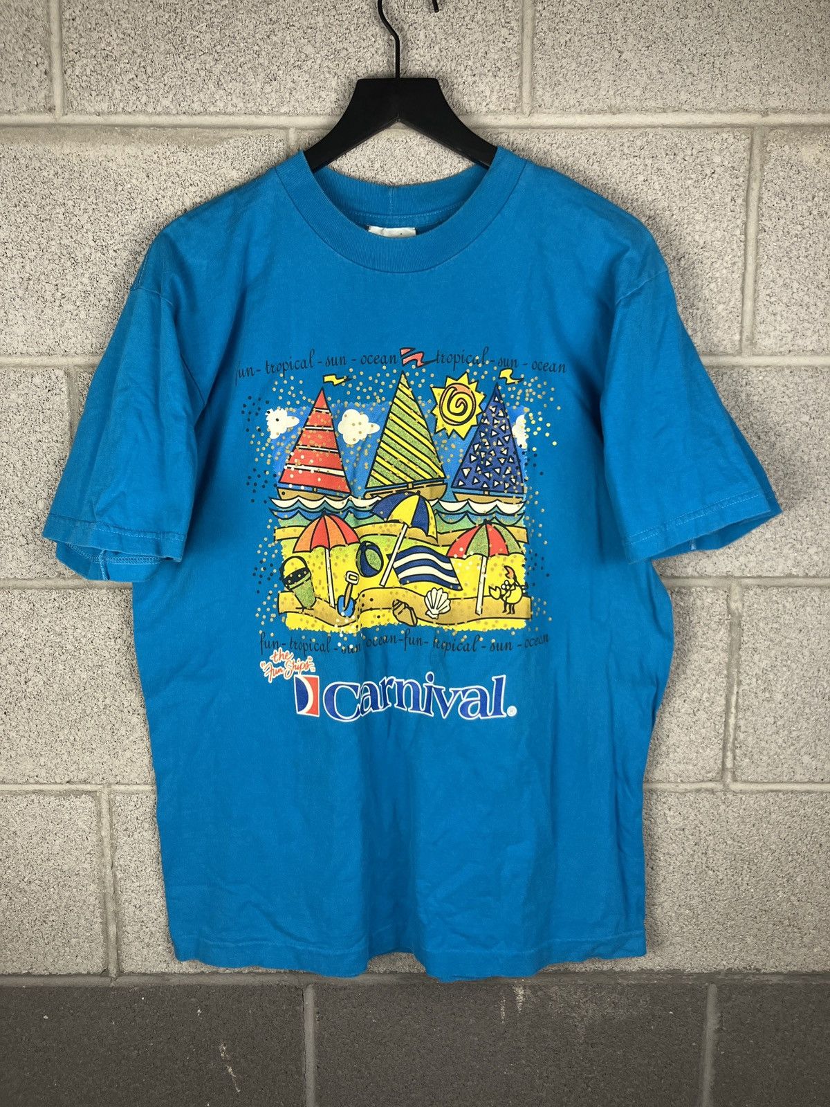 Art × Vintage Vintage 1990s Carnival Art Graphic Tee | Grailed