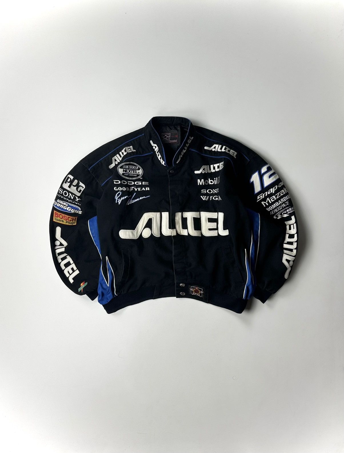 Vintage 90’s ALLTEL NASCAR BOMBER JACKET 💣 | Grailed