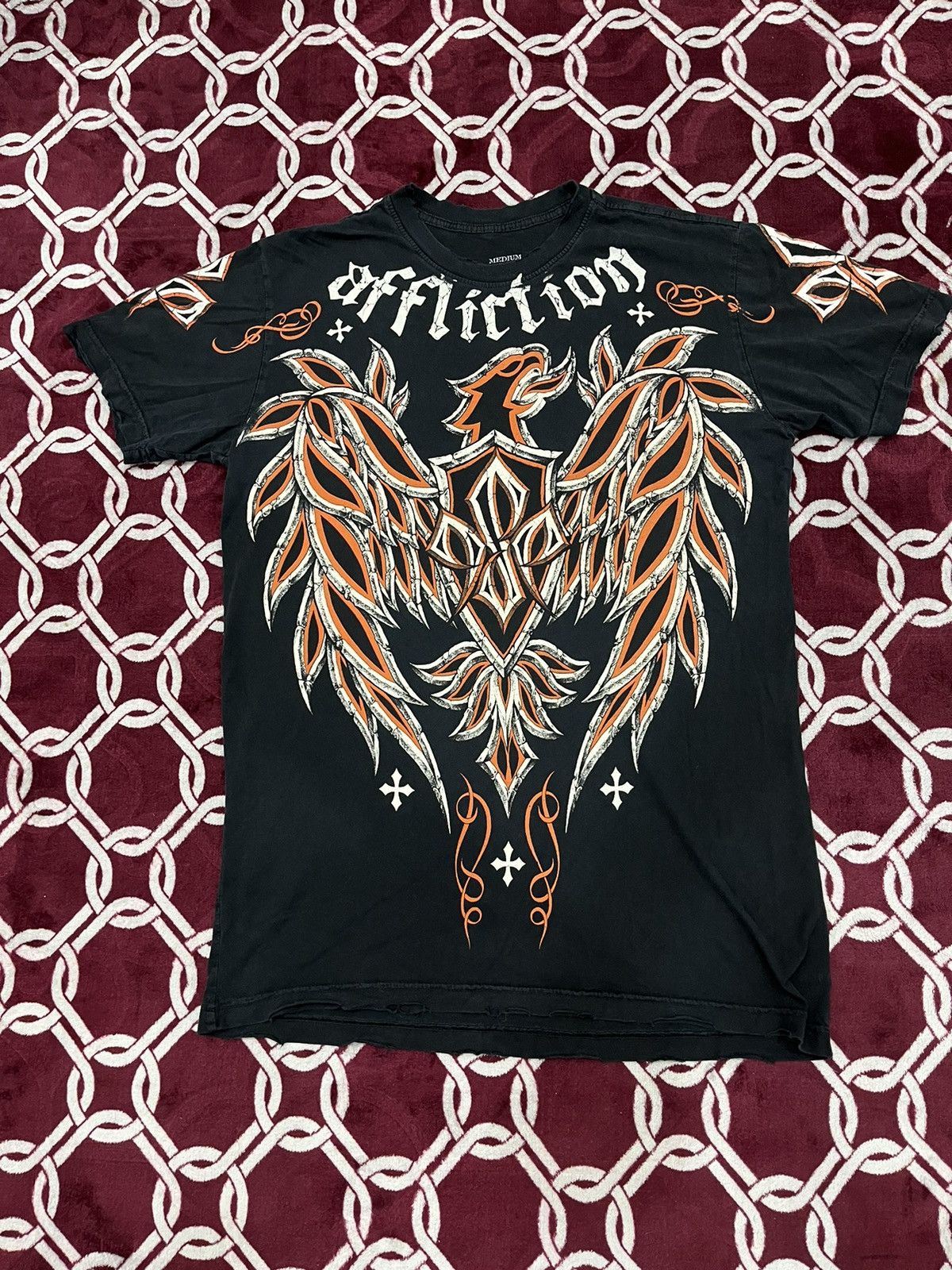 Affliction × Tapout × Ufc Affliction UFC MMA George St Pierre Tshirt ...