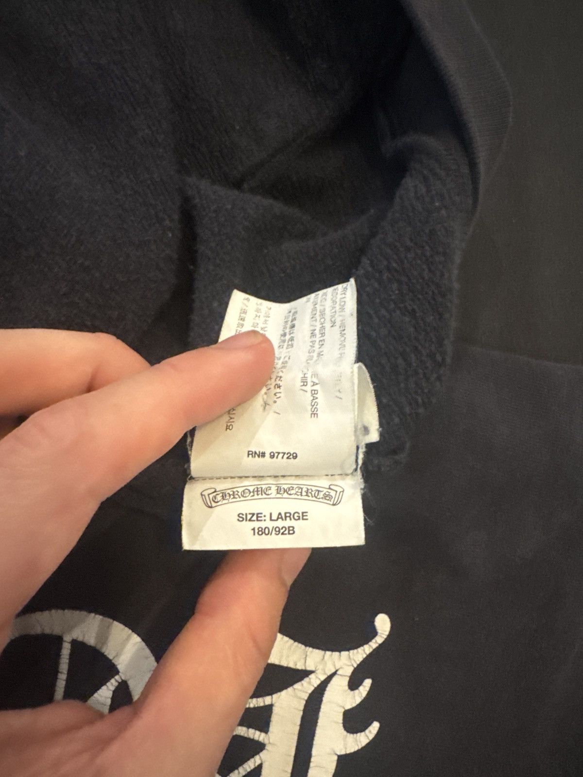 Chrome Hearts Chrome Hearts x Matty Boy Chomper Horseshoe Hoodie 'Black ...