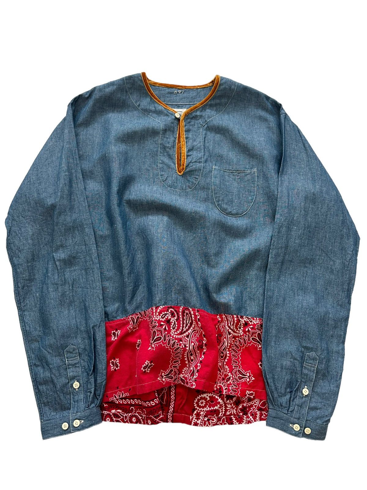 Visvim Sz2 Silk SS Bandana Border P.O. Tunic | Grailed