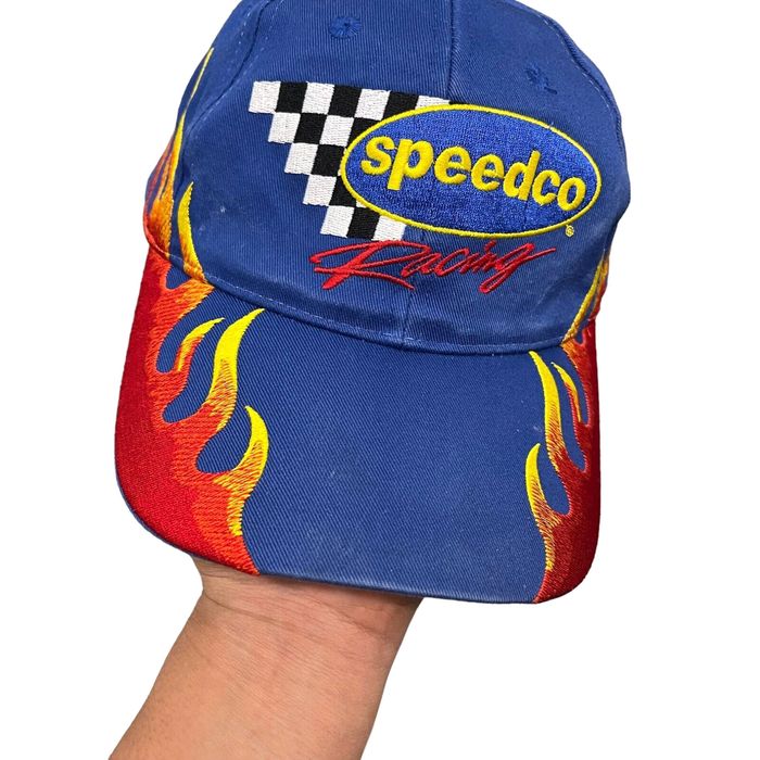 Vintage Retro 2010s Speedco Racing Flame Design Hat Cap Cars K-Products ...