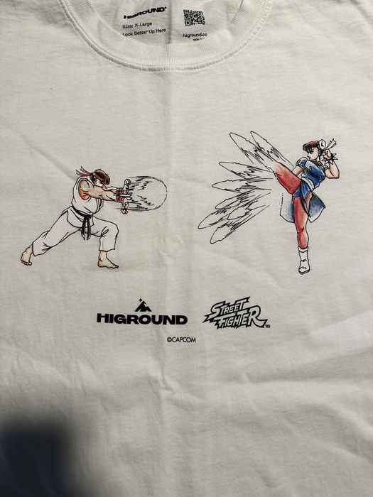 100 Thieves Higround street fighter collab t-shirt | Grailed