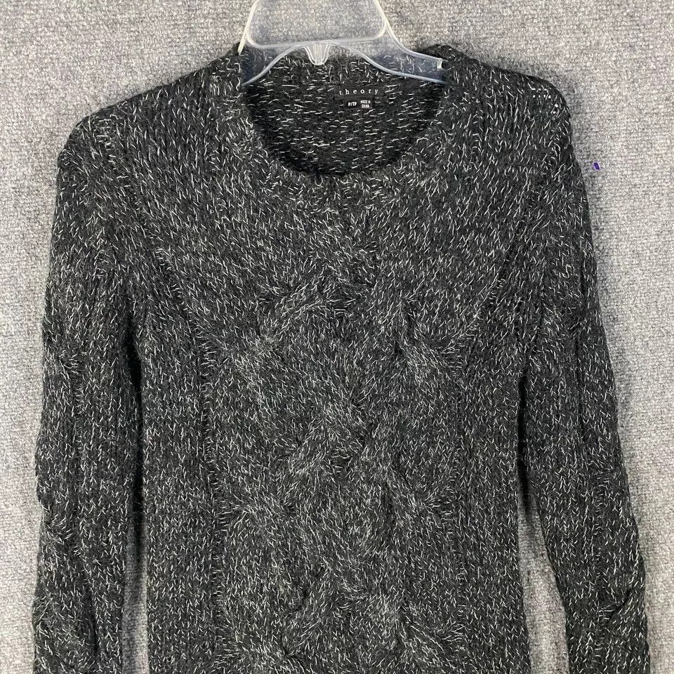 Theory Theory Sweater Women's P Knit Gray Wool Blend Adults | Grailed