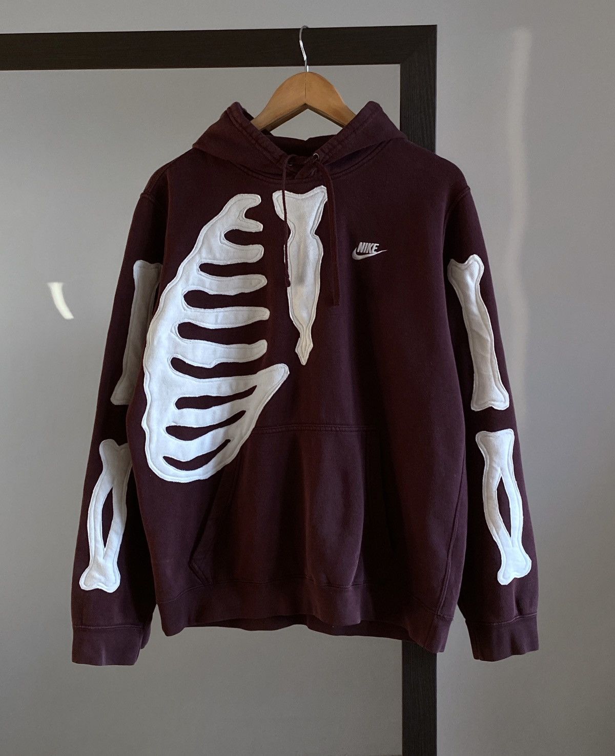 Nike × Streetwear Reworked Nike skeleton hoodie y2k | Grailed