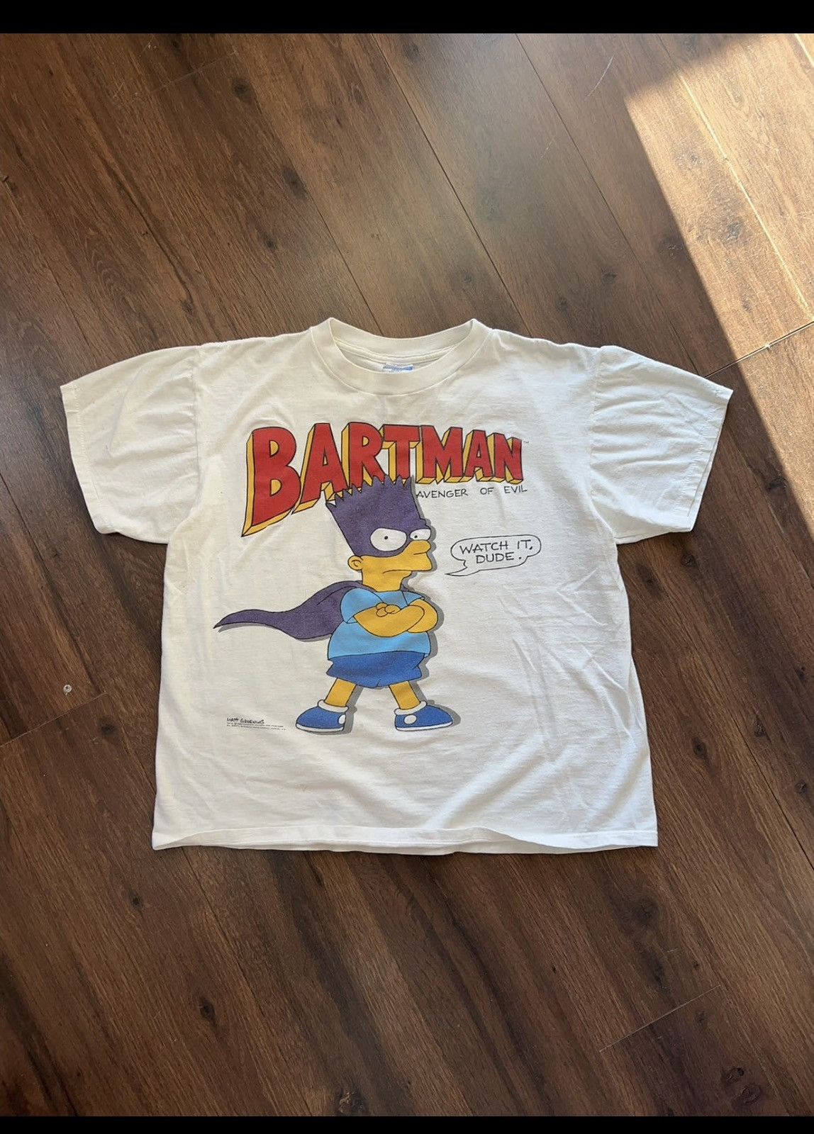Vintage Vintage 1987 Original The Simpsons Barton's Boxy Tee | Grailed