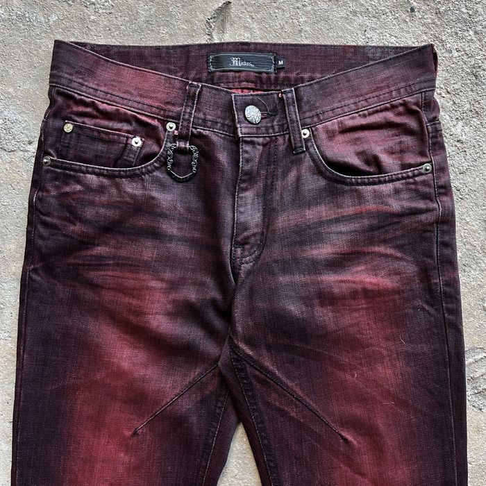Designer MIDAS Red Washed Bootcut Denim | Grailed