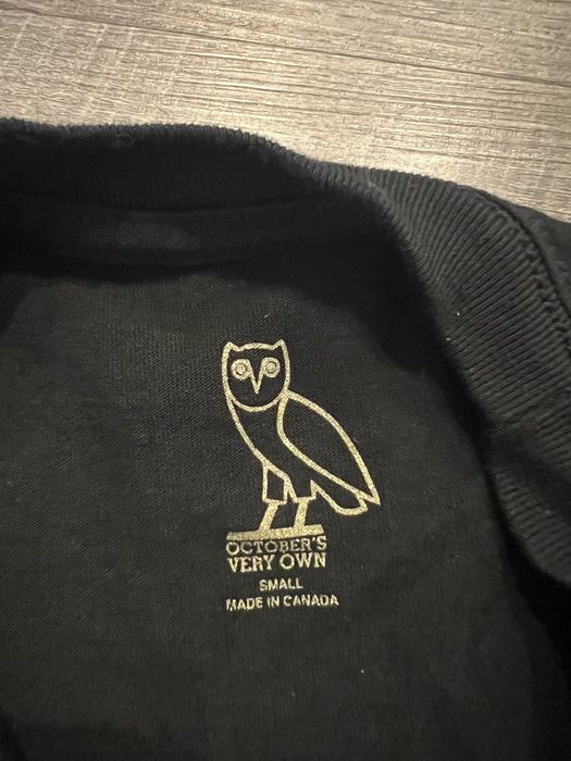 Octobers Very Own Ovo Owl Logo Tee (Black/Gold - size men’s small ...
