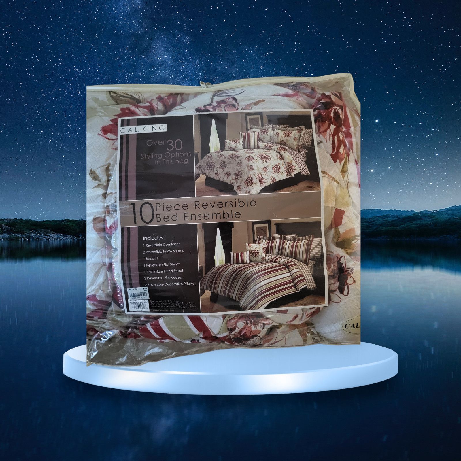 Talking Terps 10-Piece King Size Reversible Bed Ensemble-Complete Pack ...