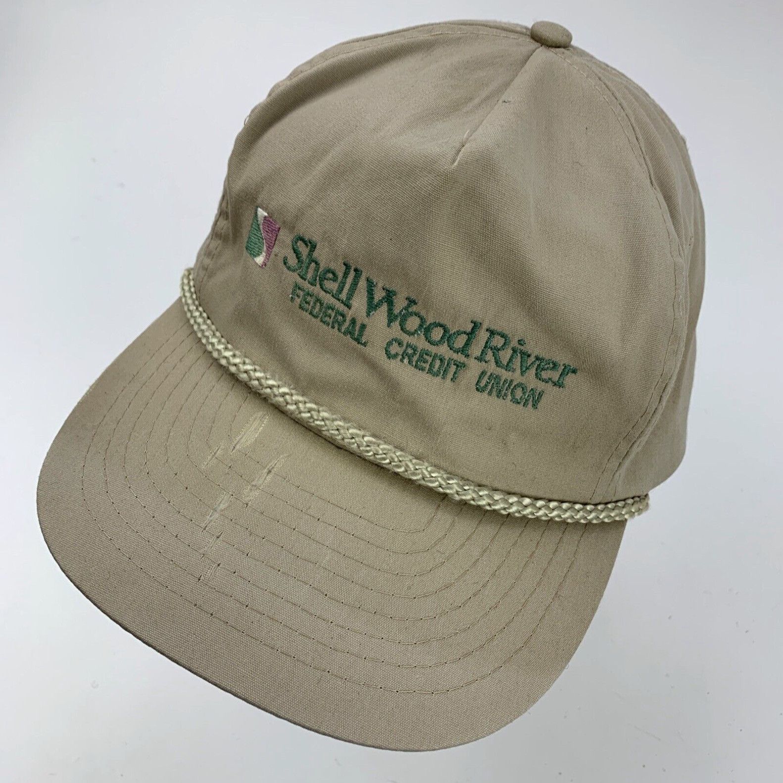 Bally Shell Wood River Federal Credit Union Ball Cap Hat Snapback ...