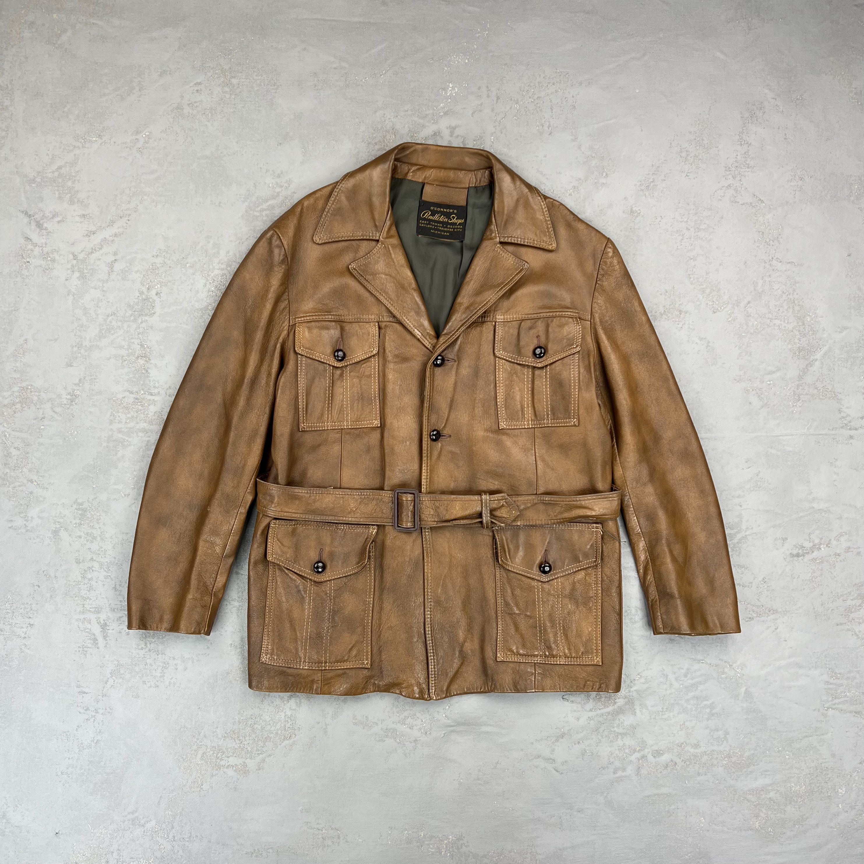 Pendleton × Vintage Vintage 1970s O'Connor's Pendleton Shops Leather ...