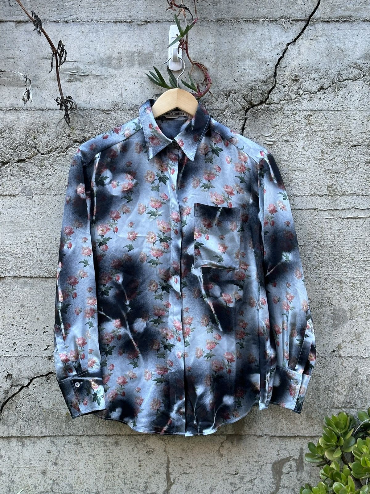 Acne Studios RARE GRAIL Acne Studios burnt rose water button up shirt ...