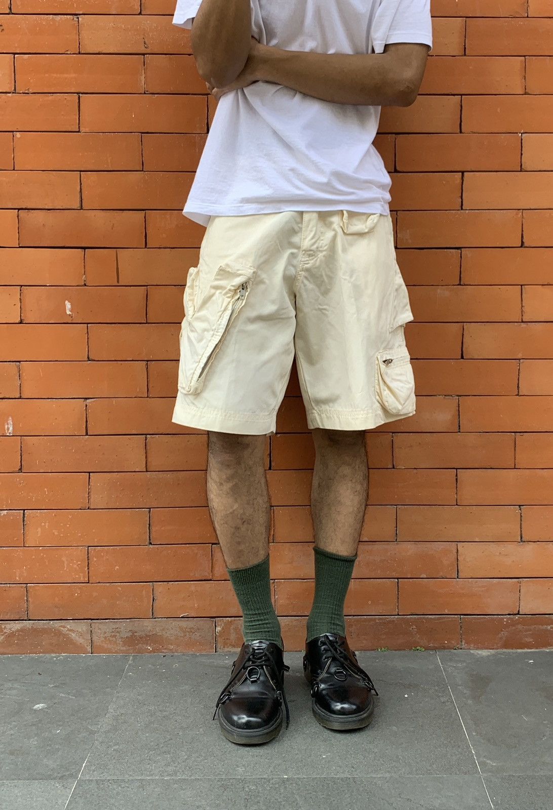 Walter Van Beirendonck 90s Face 3D Cargo Short Pants | Grailed