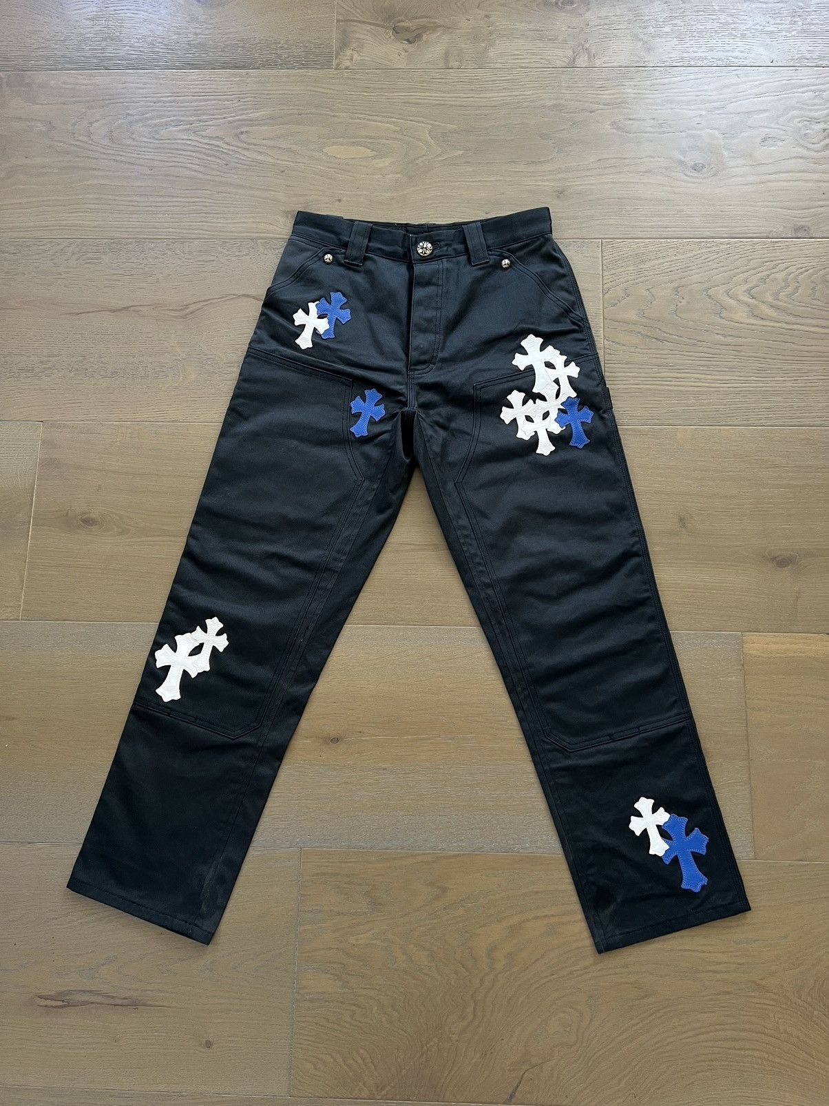 Chrome Hearts Cross Patch Carpenter Pants | Grailed