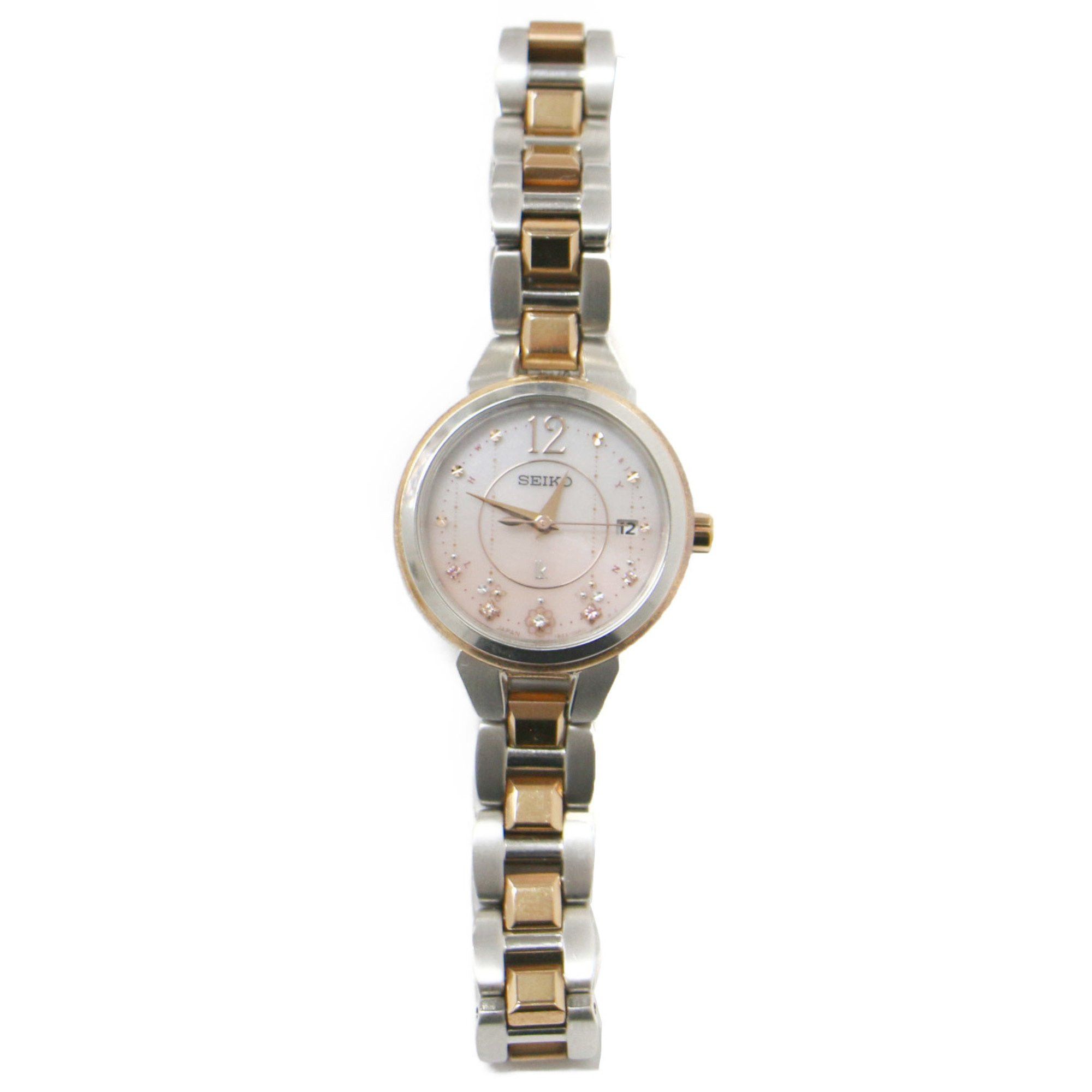 Seiko SEIKO Watch Silver Pink Gold LUKIA 2020 Christmas Limited Solar ...