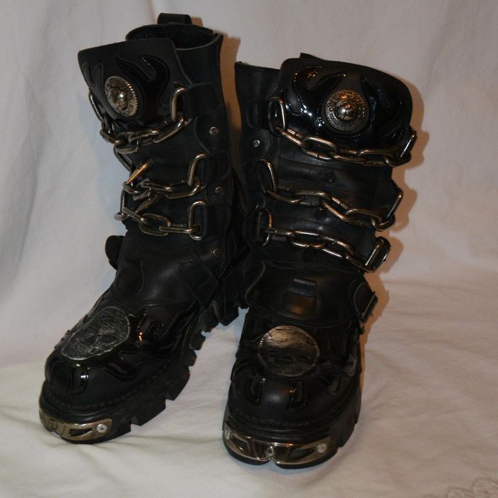 New Rock NEW ROCK Leather platform boots | Grailed