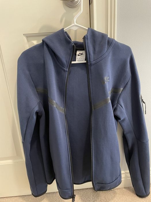 Nike Nike tech fleece navy blue hoodie | Grailed