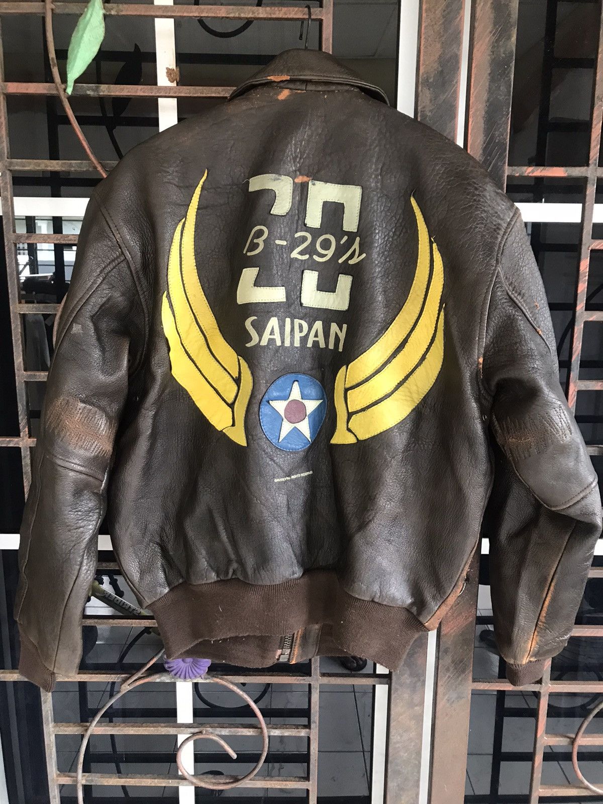 Avirex × Leather Jacket × Vintage Distressed Vintage Avirex Type A2 Leather Jacket | Grailed