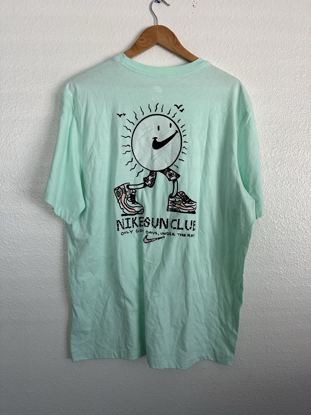 Nike Nike Sportswear Sun Club Have a Nike Day Teal Shirt | Grailed