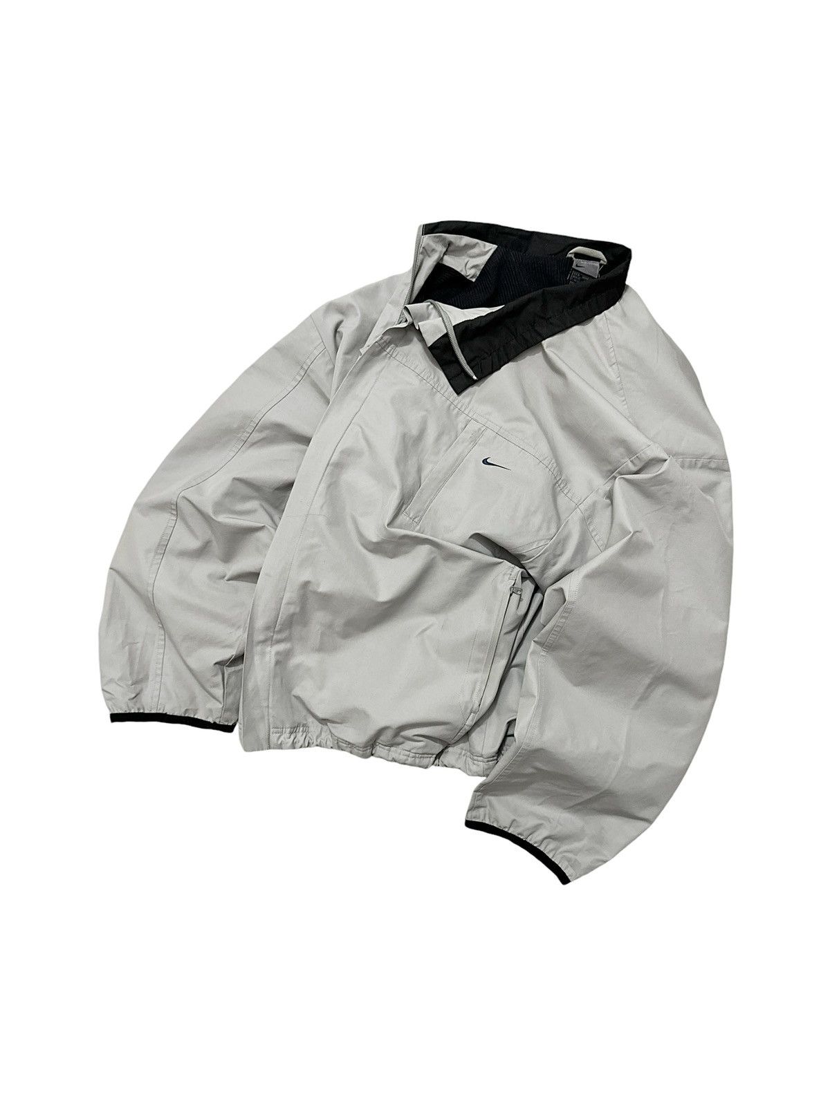 Nike Nike Vintage 2000’s Nylon TrackJacket Big Swoosh Logo | Grailed