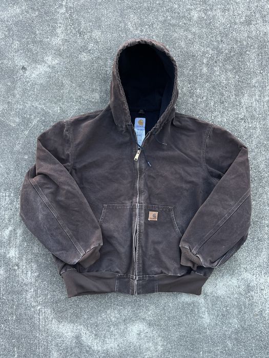 Vintage Vintage Carhartt Hooded Work Jacket J25 | Grailed