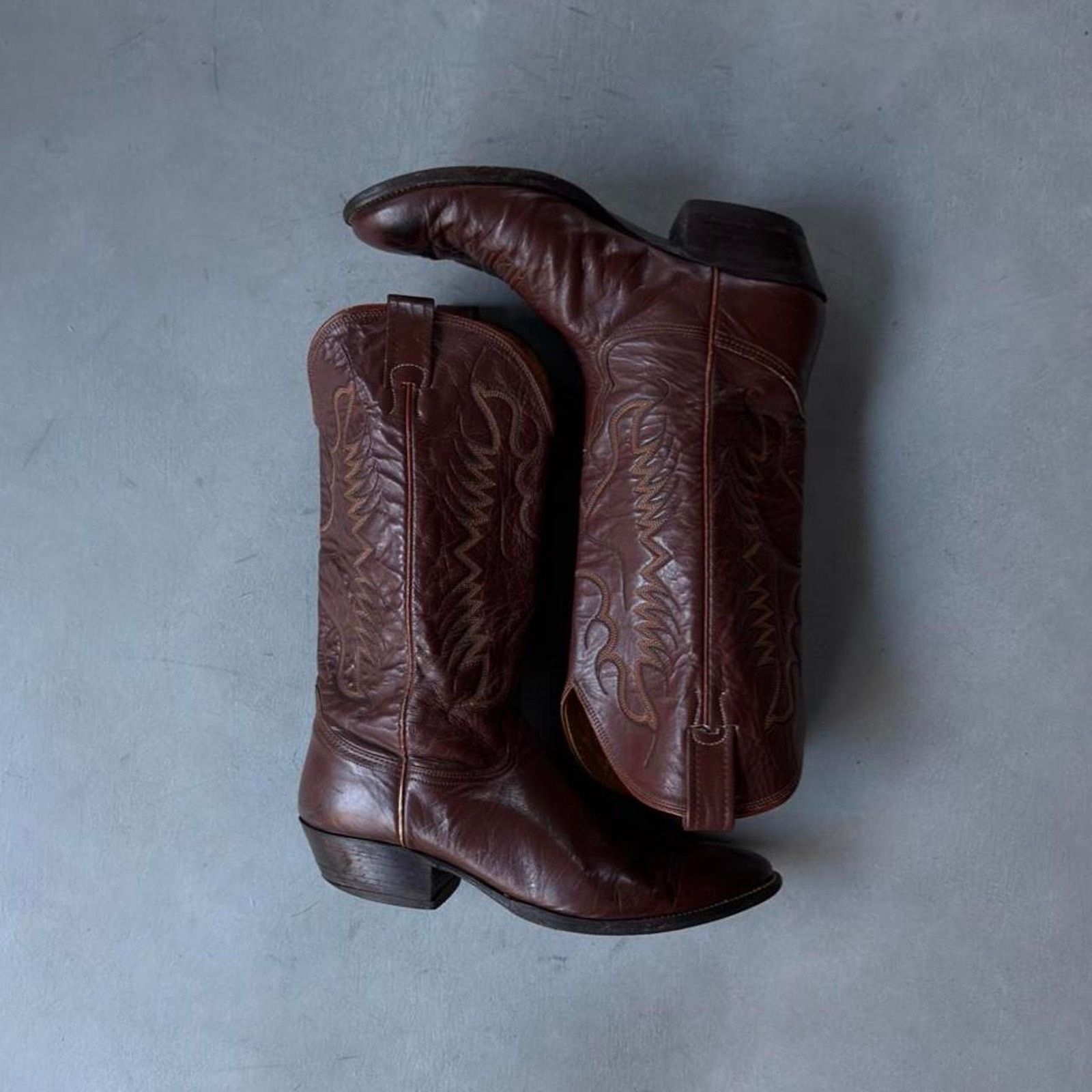 Nocona Boots Vintage Nocona Cowboy Boots Roper Rodeo Western Made in ...