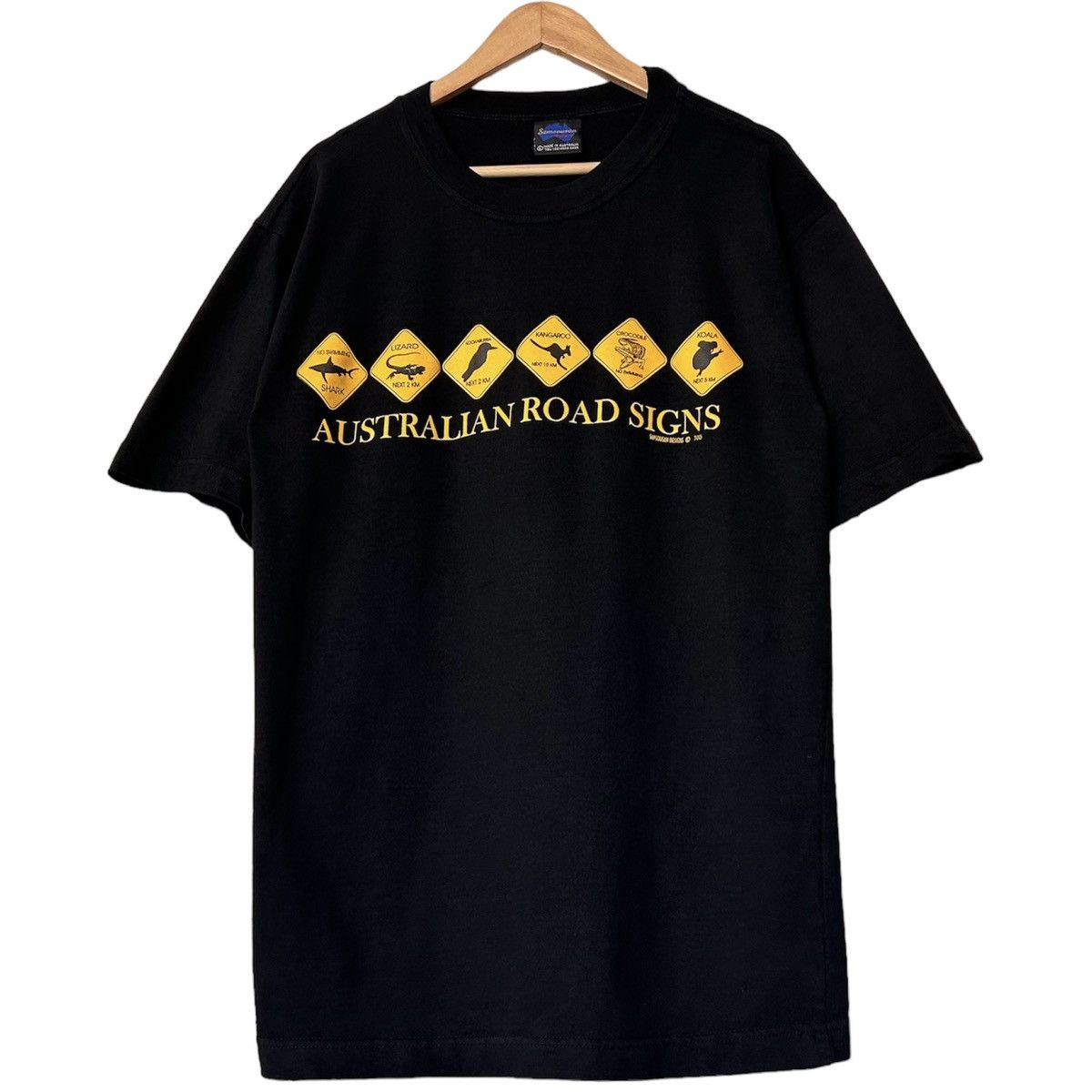 Streetwear × Vintage Australian Road Signs Vintage Tee Shirt | Grailed