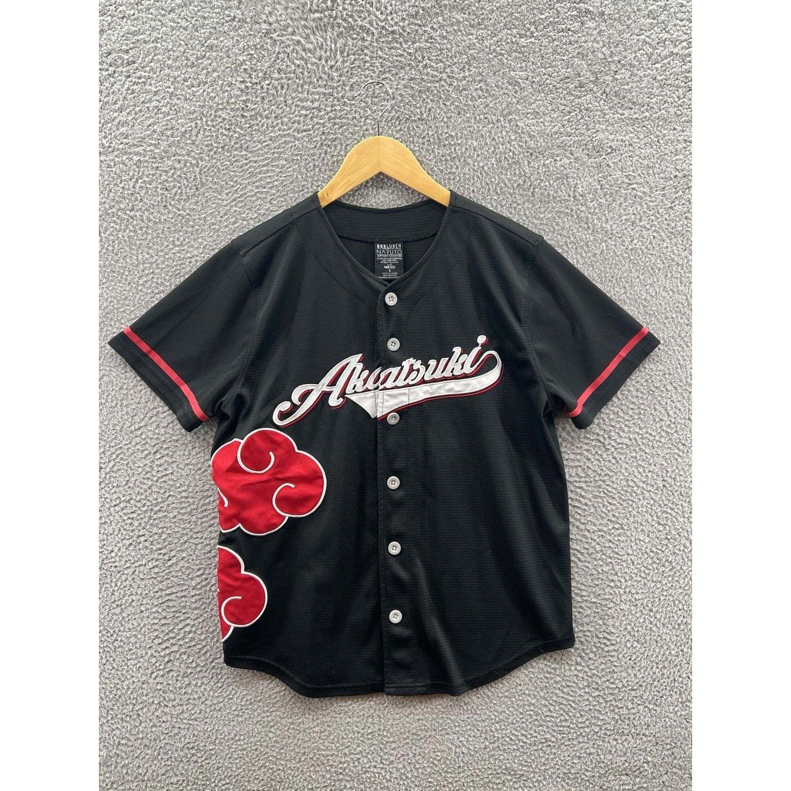 Other BoxLunch Naruto Shippuden Akatsuki Black Baseball Jersey | Grailed