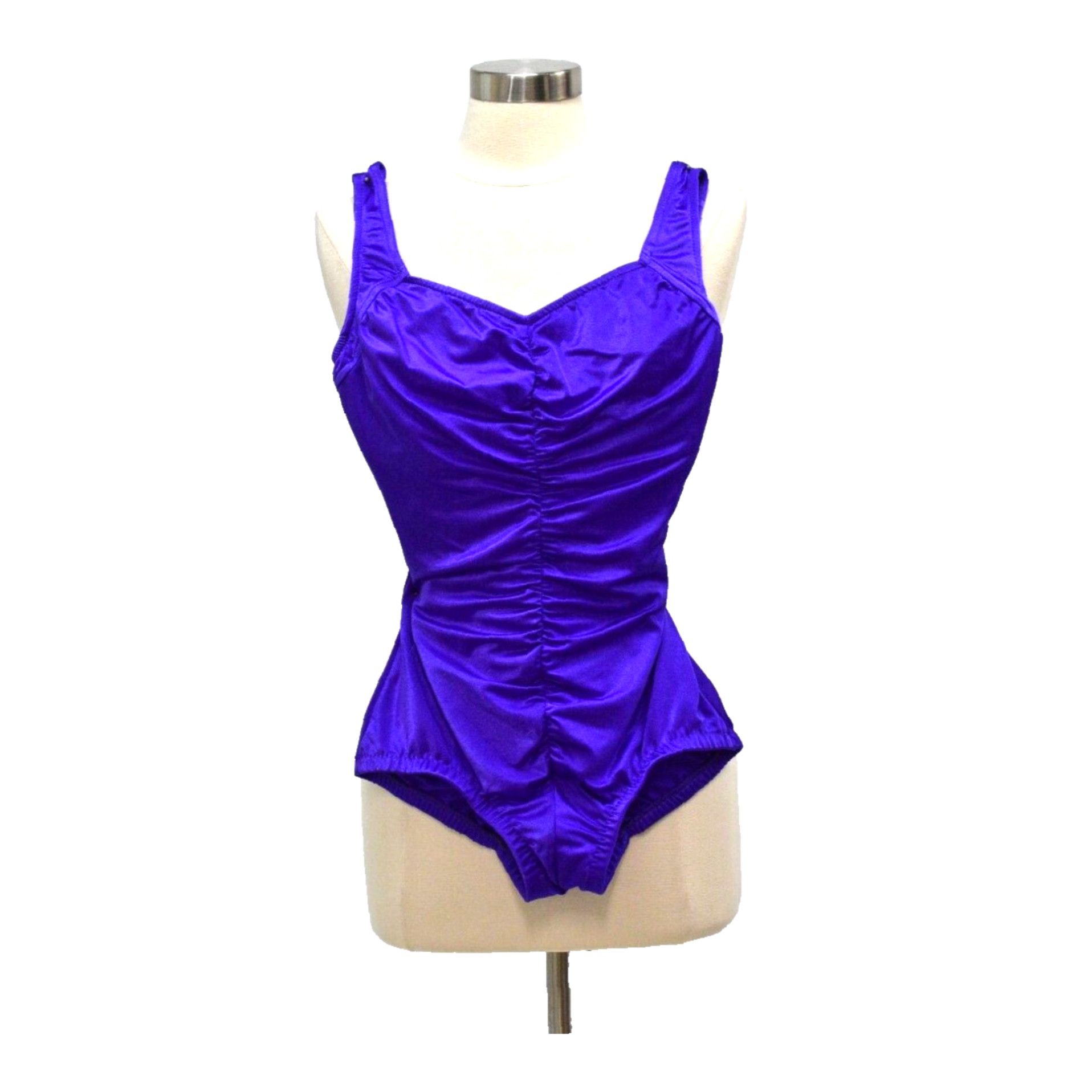 Vintage Maxine Of Hollywood Purple One Piece Swimsuit For Women With A