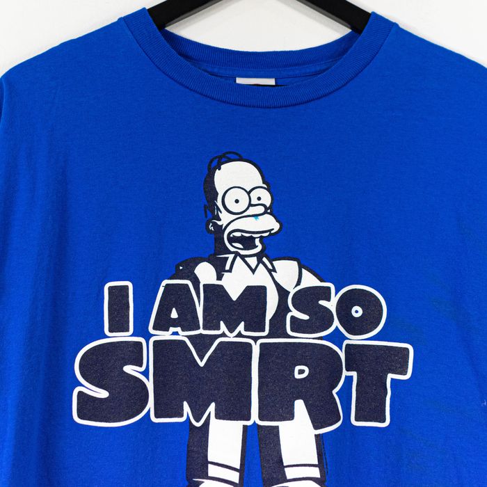 Vintage Y2K The Simpsons Homer I Am So Smrt T-Shirt Fits Medium | Grailed