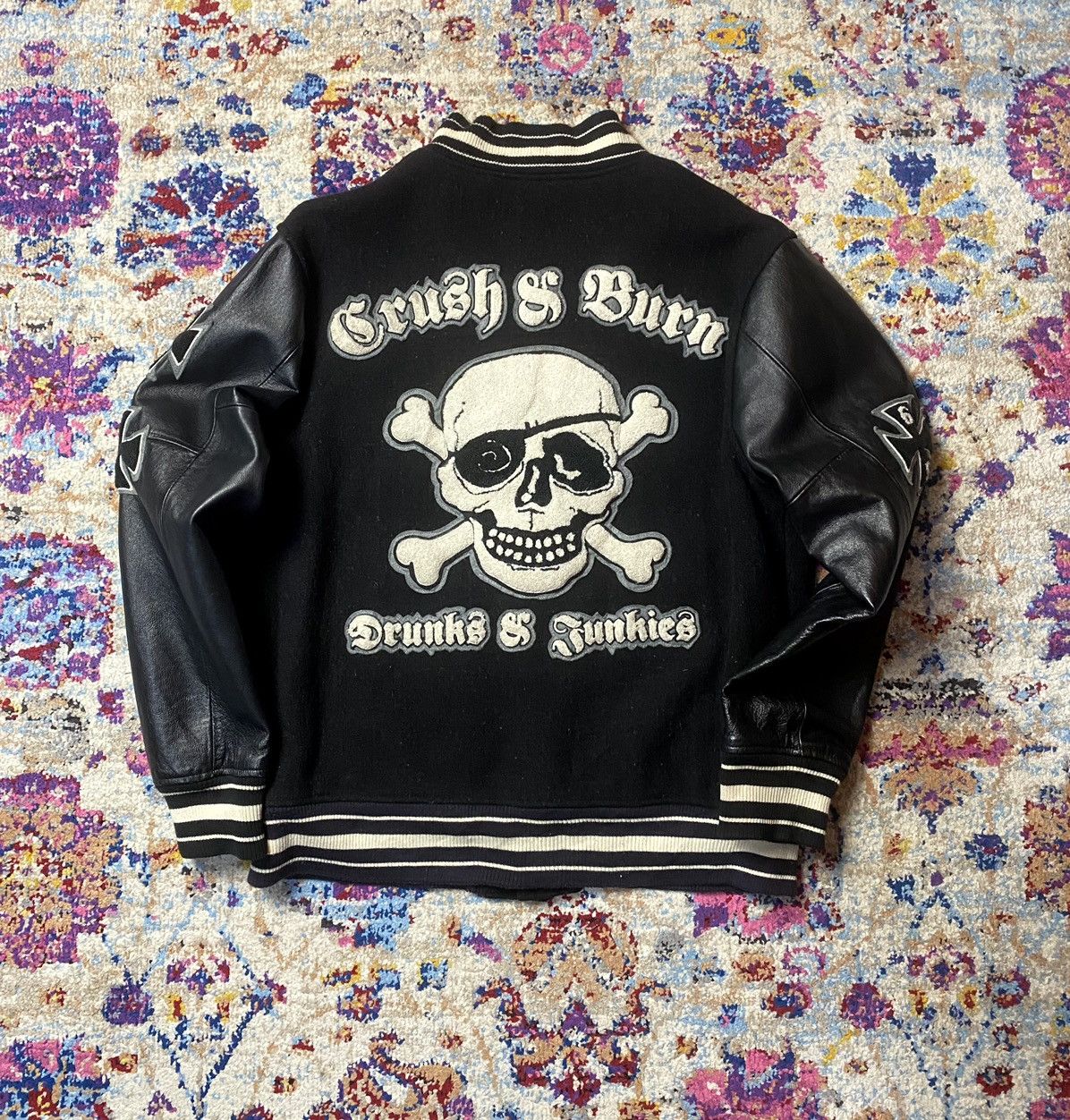 Japanese Brand × Streetwear Vintage 90s Crush & Burn Full Grain Leather ...