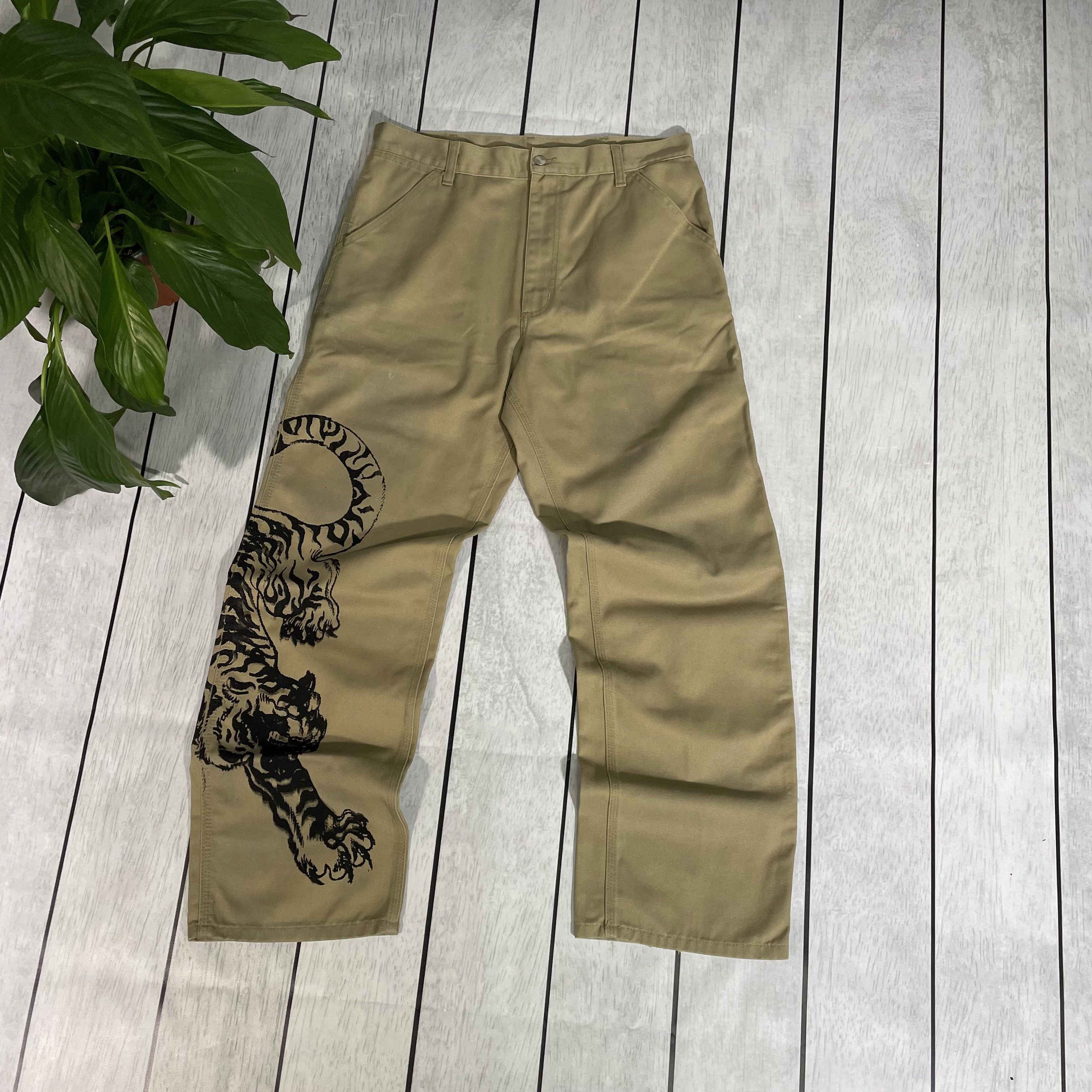 Carhartt Custom Tiger Carhartt Pants distressed rare unique y2k | Grailed