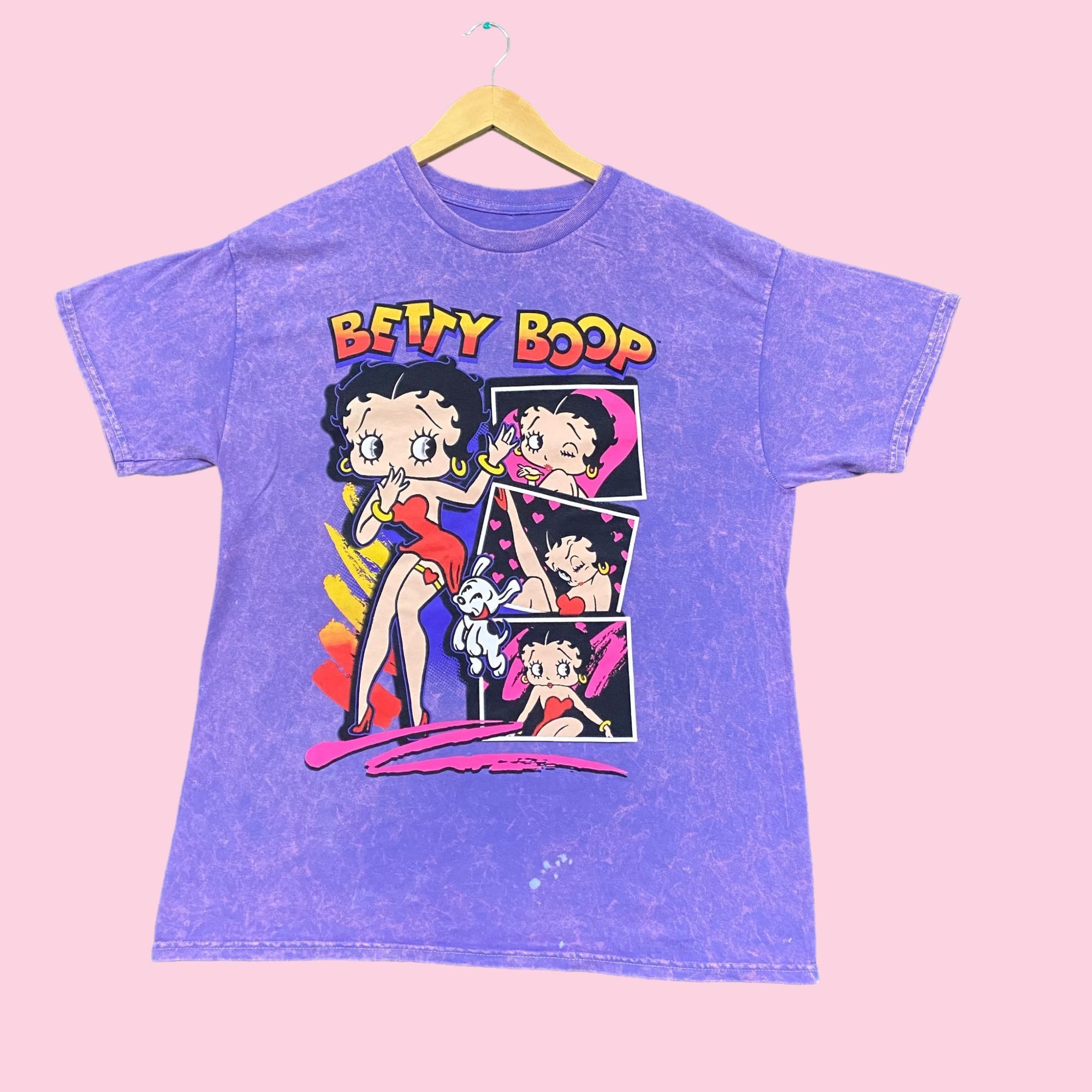 Universal Studios Betty Boop Signature Mineral Wash Cartoon Tee M | Grailed