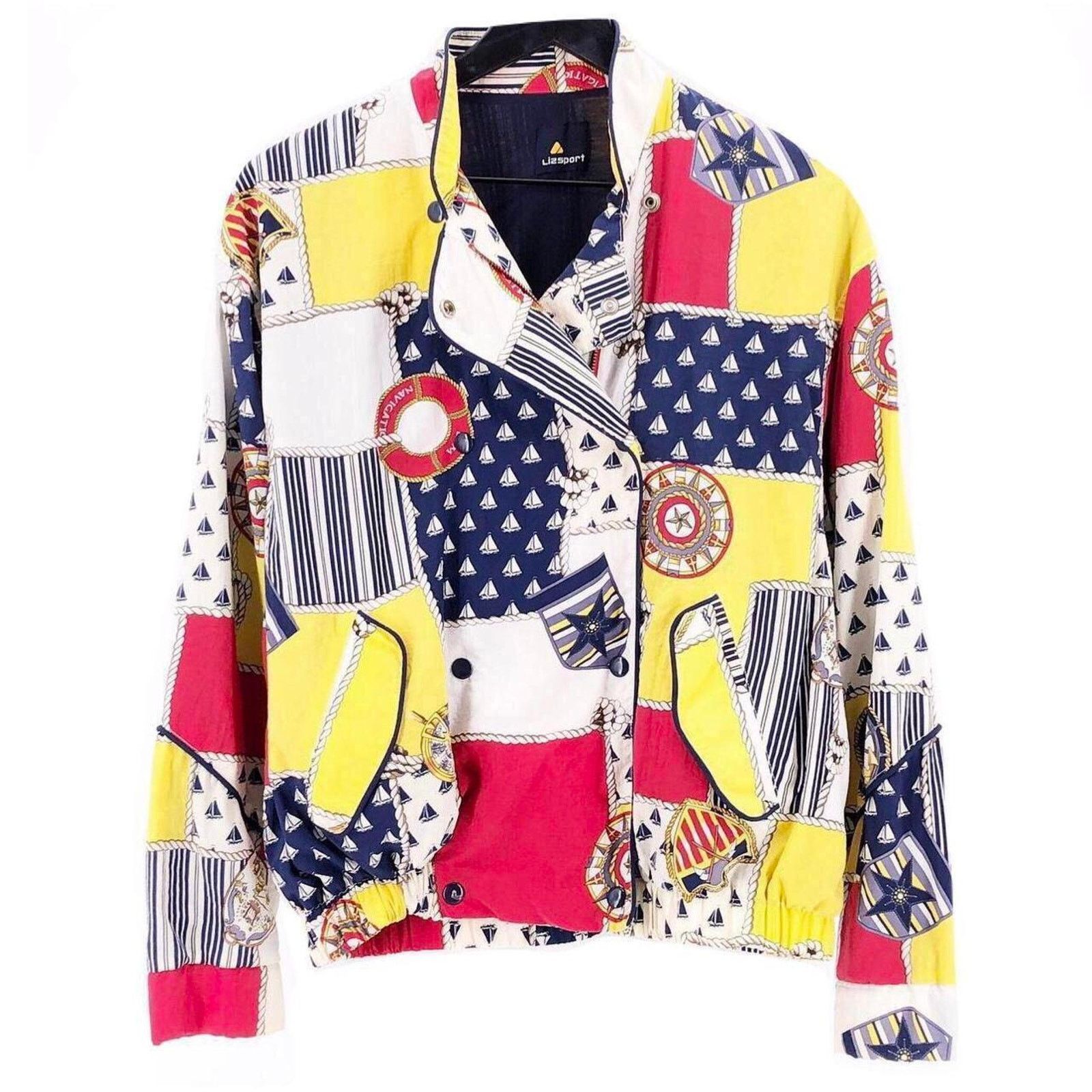 Vintage Liz Sport nautical windbreaker jacket 90s 1990s vintage | Grailed
