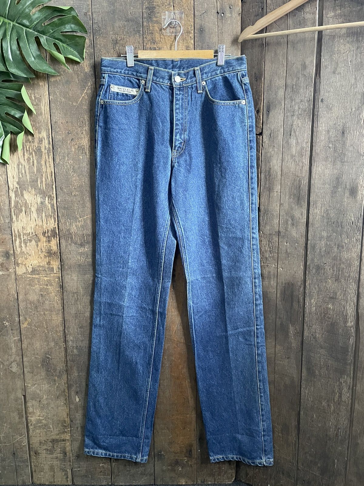 Vintage Vintage Skyline Racing Team Denim Jeans | Grailed