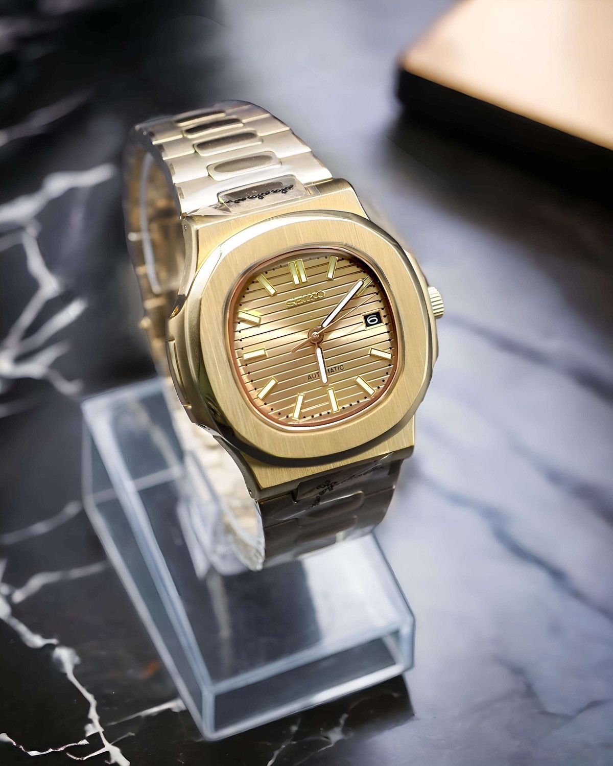 Seiko Seikonaut luxury custom “nautilus” watch | Grailed