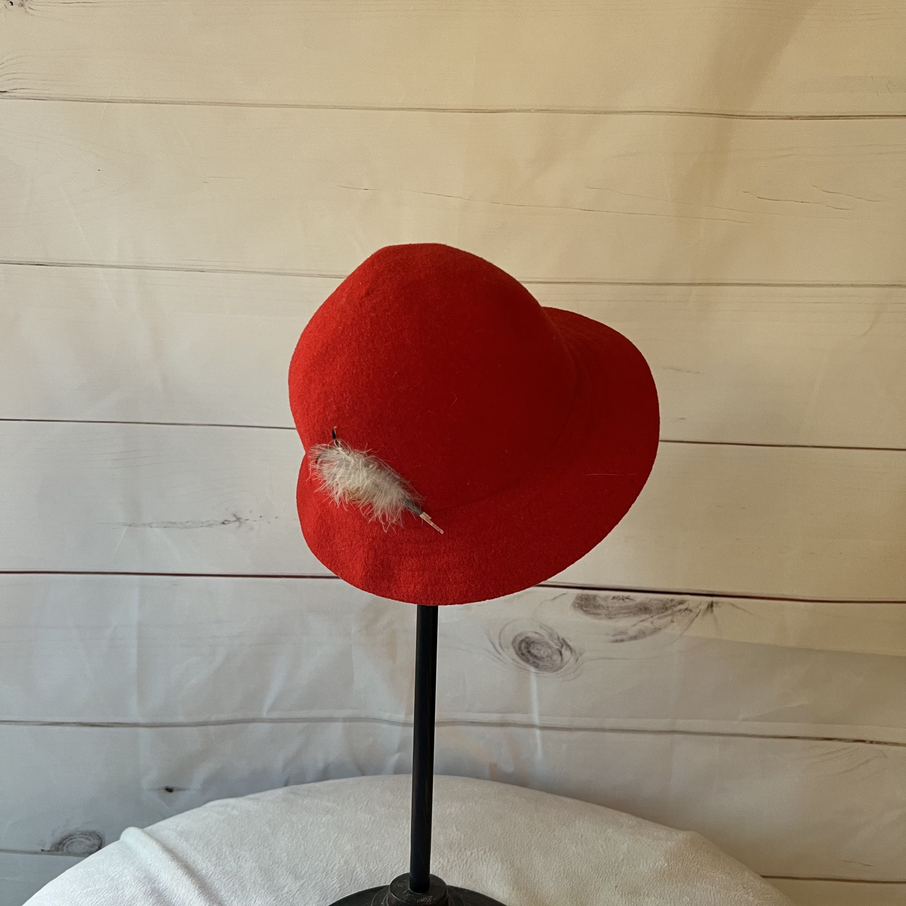 Kangol Kangol red wool Fandora hat called Vicky | Grailed
