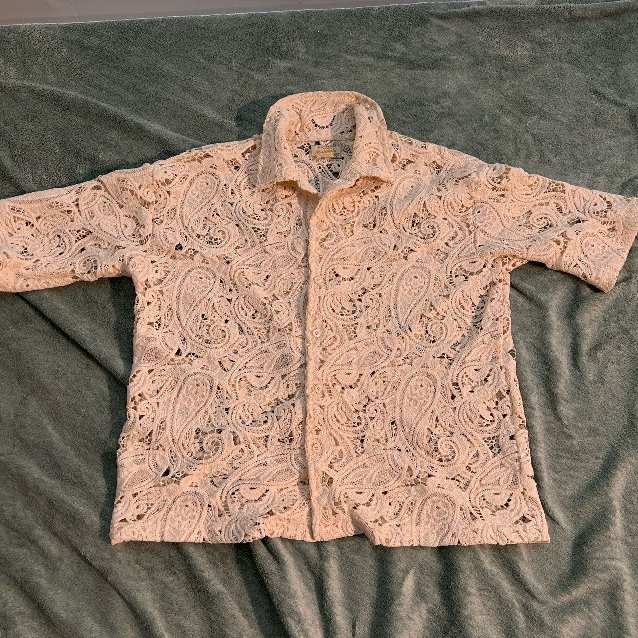 Other Nostalgia Laced button up/streetwear Filipino Barong | Grailed
