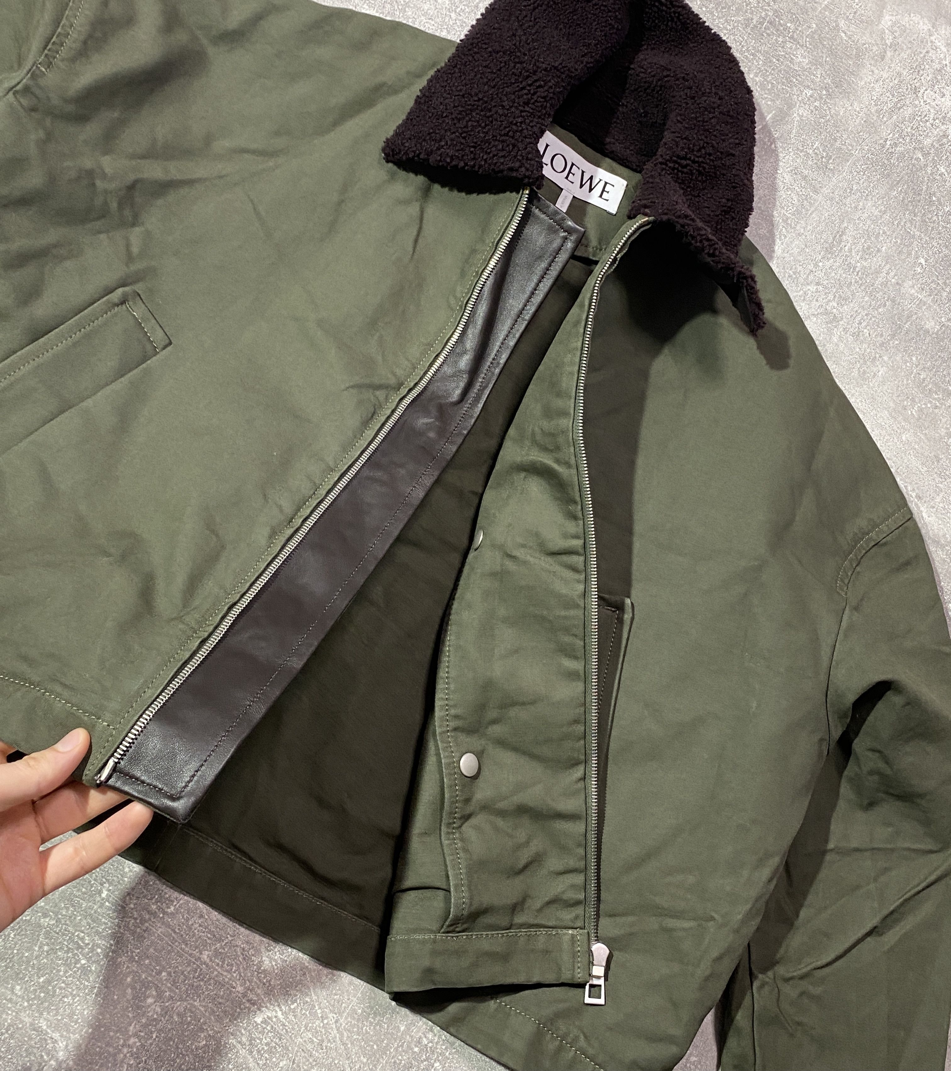 Loewe SS25 LOEWE MILITARY STYLE PROTOTYPE/SAMPLE CANVAS JACKET | Grailed