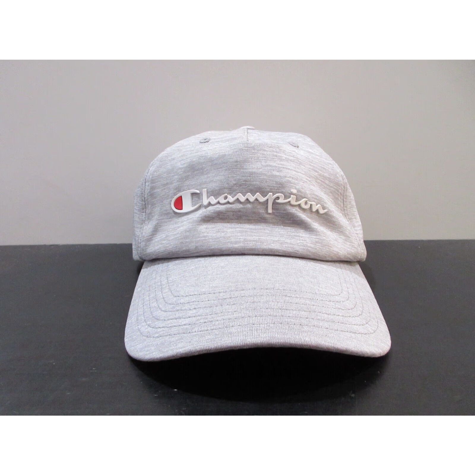 Champion Heather Gray Champion Spell Out Logo Streetwear Mens Cap with ...