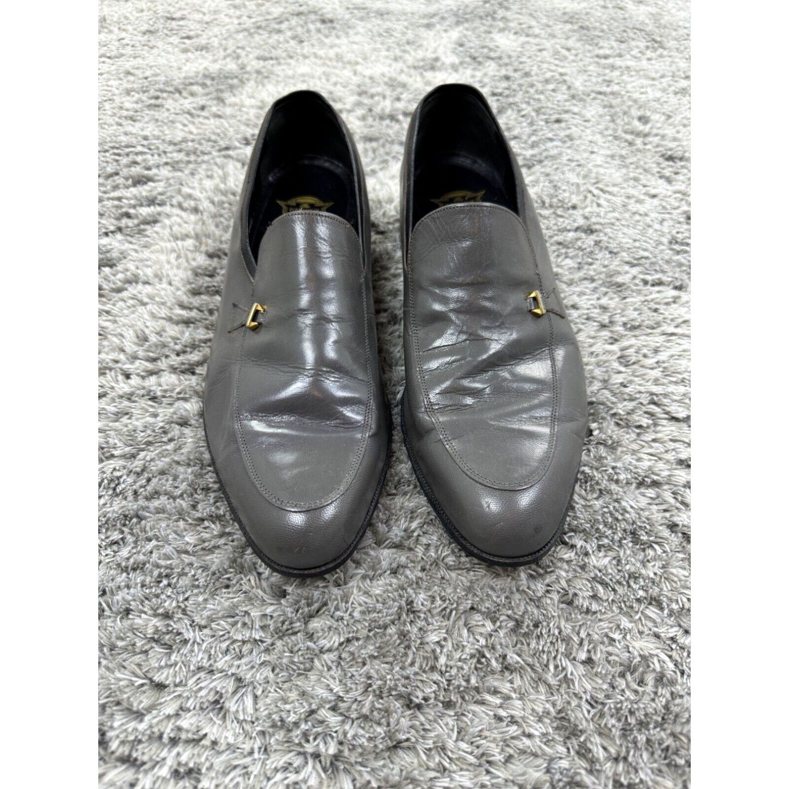 Florsheim Florsheim Imperial Como Moc Toe Bit Loafer Mens 11E Gray Soft ...