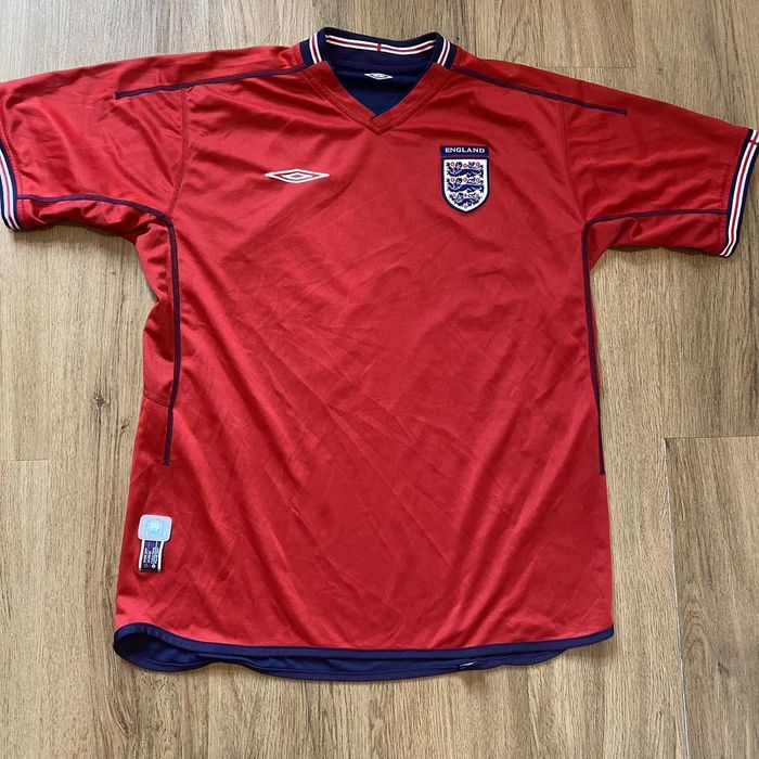 Umbro 2002-04 England Umbro Home Football Shirt Mundial y2k 2000s | Grailed