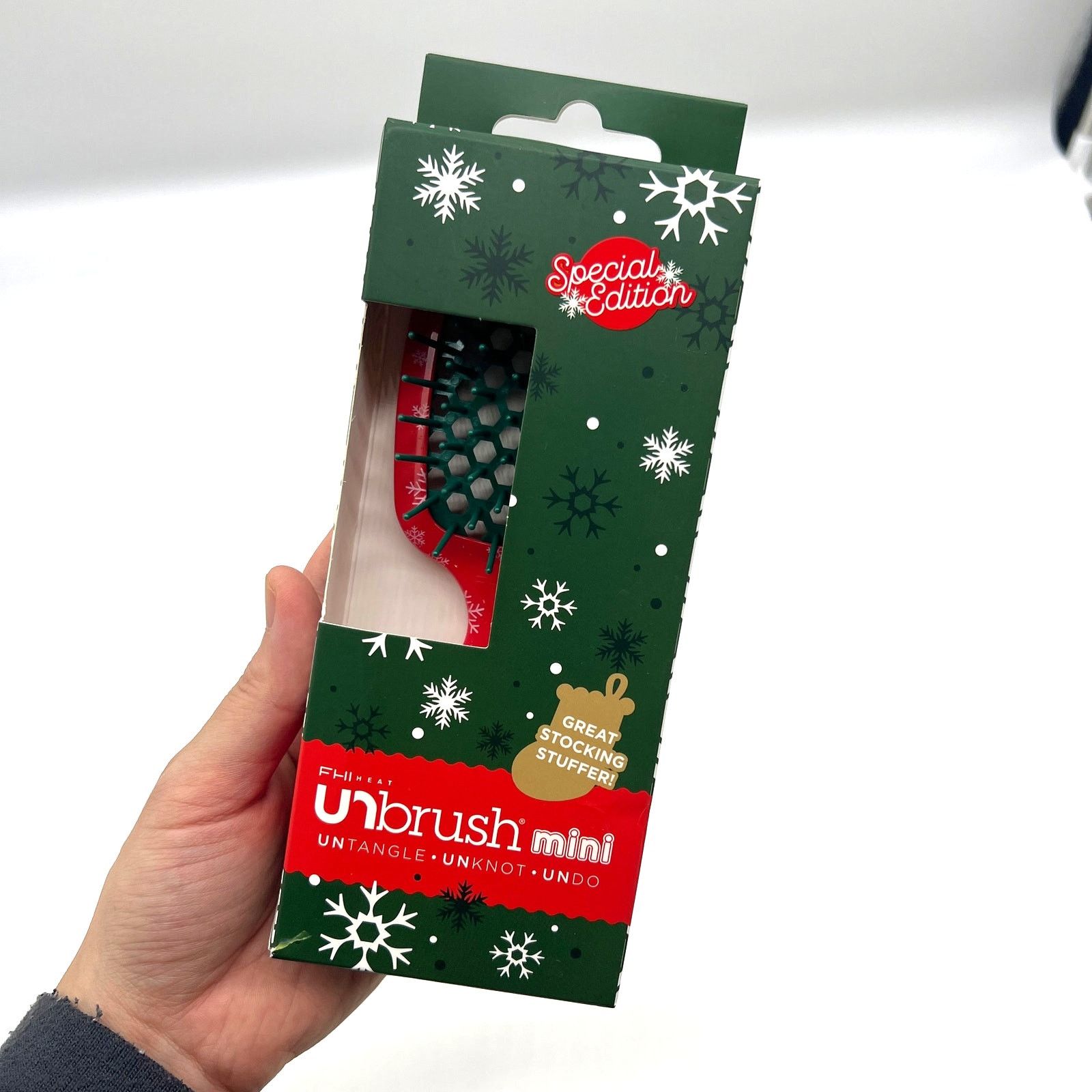 Other New UNbrush Mini Detangling Hairbrush Red Green Tra | Grailed