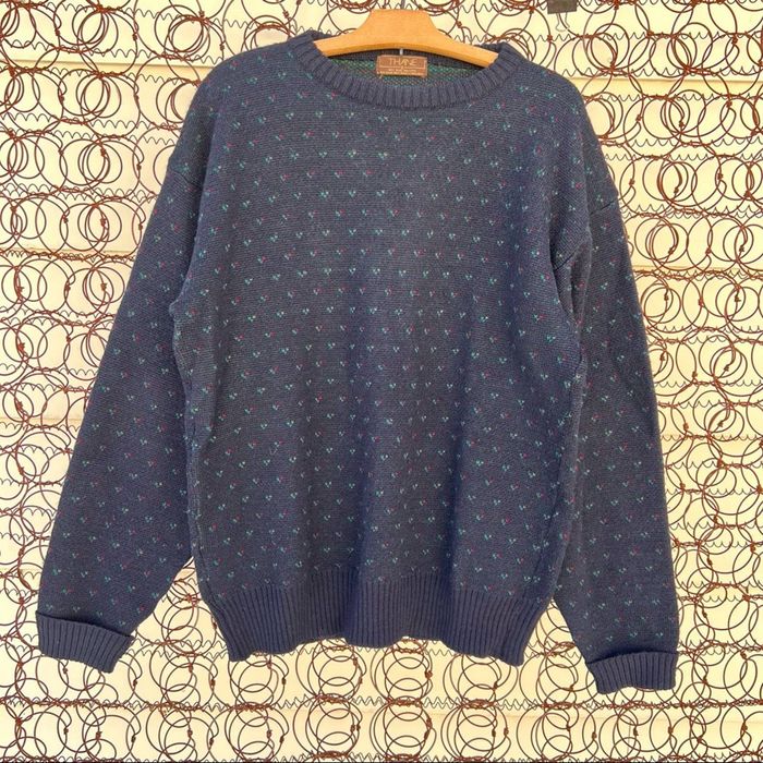 Vintage Vintage Thane 100% wool worsted knit grandpa sweater | Grailed