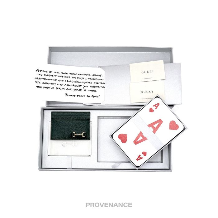Gucci 🔴 Gucci Horsebit Gift Box Set - Card Wallet, Playing Cards | Grailed