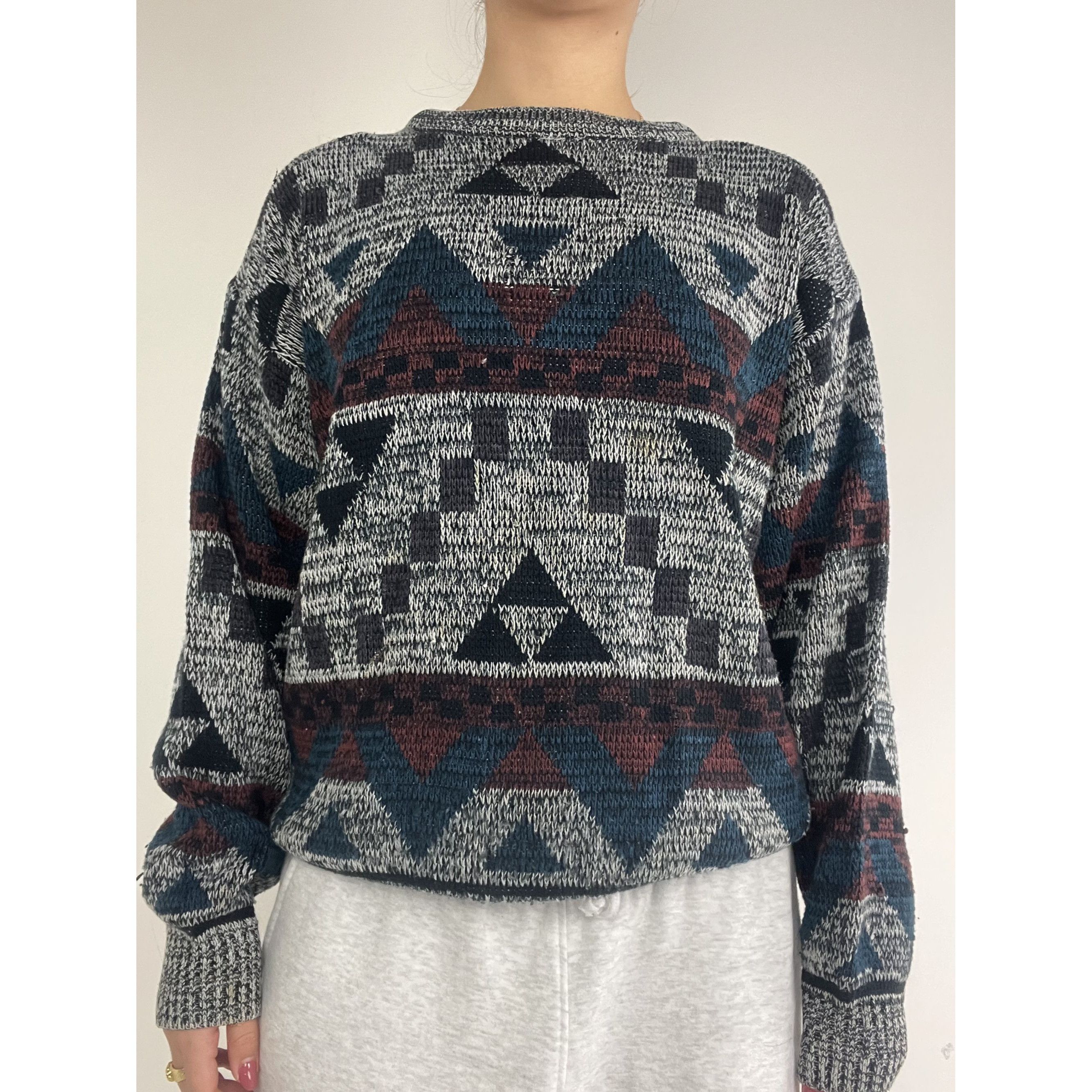 Other Vintage Bronzini Aztec Patterned Knit Sweater | Grailed